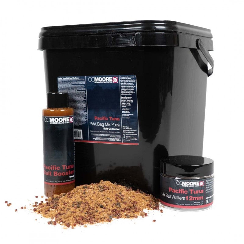 CC Moore Pacific Tuna PVA Bag Mix Pack + Bucket – Big Carp Tackle